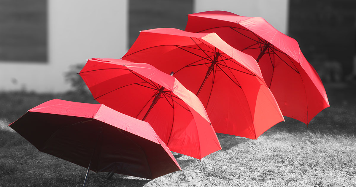 Different Sizes of Custom Printed Umbrellas Offered as Corporate Giveaways
