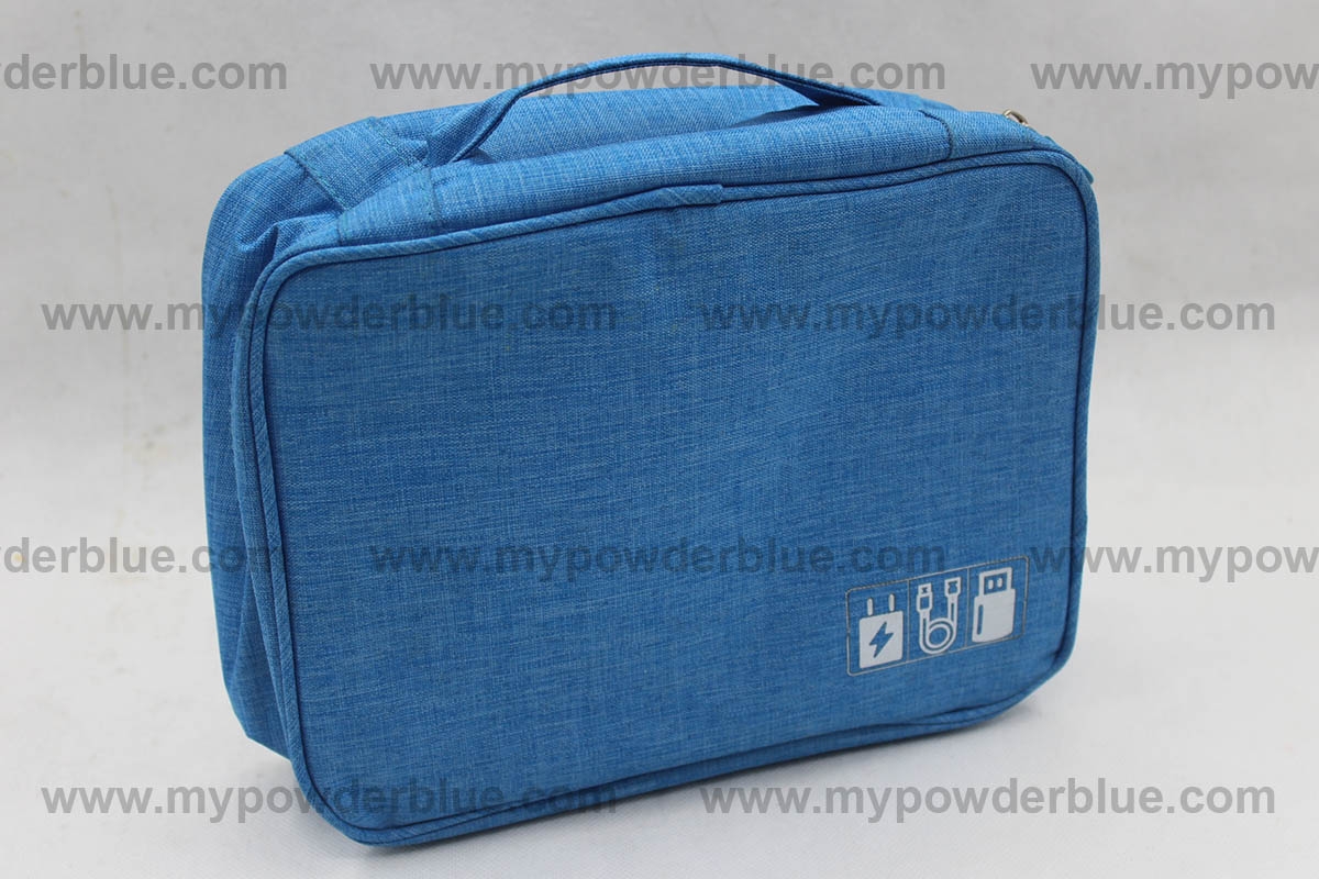 Custom Printed Large Travel Pouch for Power Banks, Gadgets, and Cables
