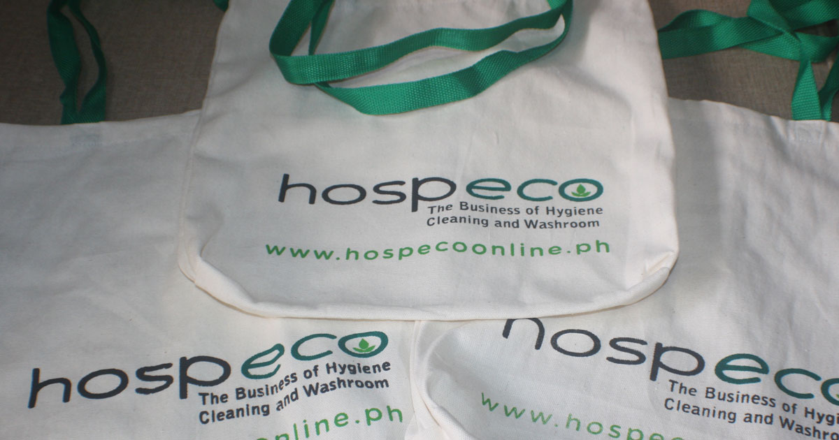 Custom Printed Natural Tote Bag with Color Handles